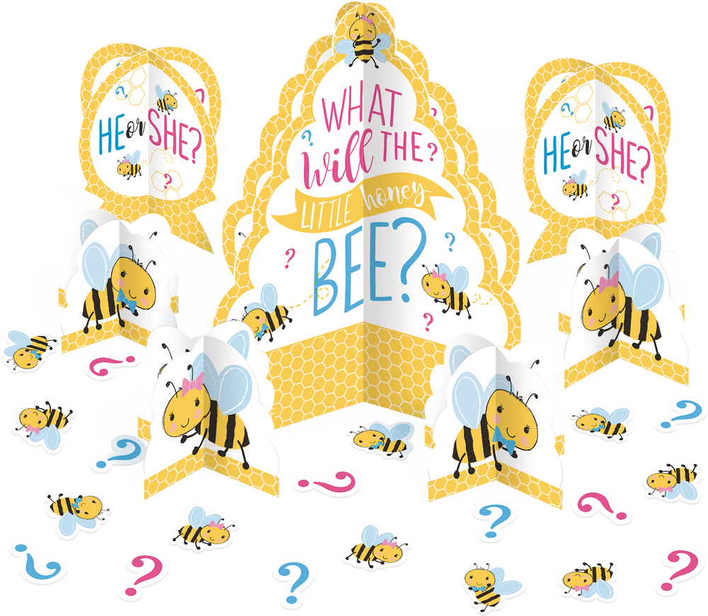 Little Honey Bee Table Decorating Kit, 27-pc | Party City