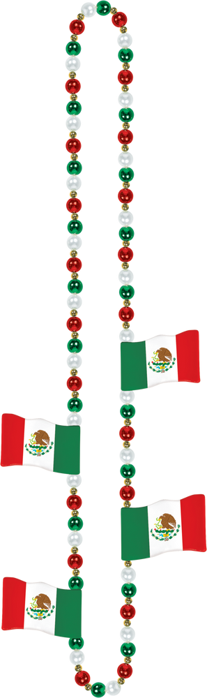 Mexican Flag Bead Necklace | Party City