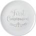 First Communion Round Platter, Silver | Party City
