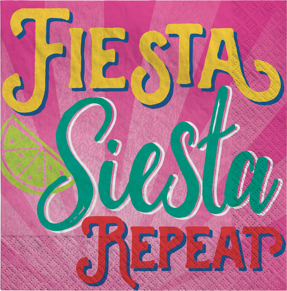 Fiesta Siesta Beverage Napkins, 16-pk | Party City