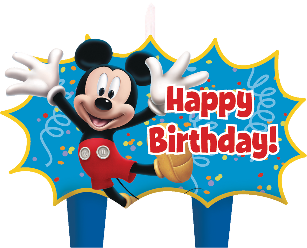 Disney Mickey Mouse Birthday Candles, 4-pc | Party City