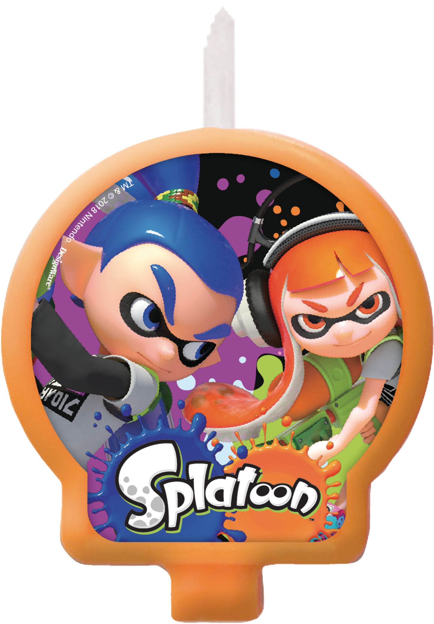 Splatoon Birthday Candle for Video Game Themed Birthday Parties | Party ...