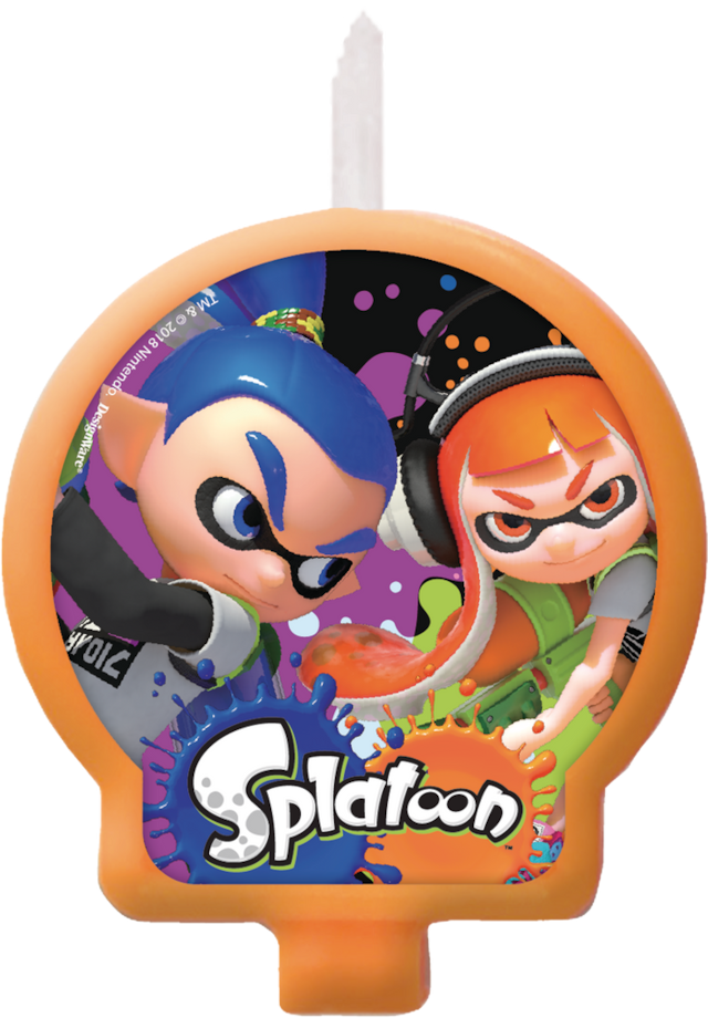 Splatoon Birthday Candle for Video Game Themed Birthday Parties ...