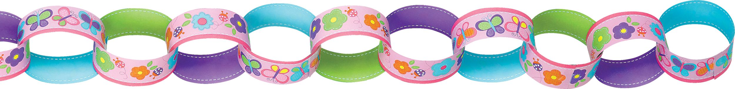 Sweet Girl 1st Birthday Chain Link Garland | Party City