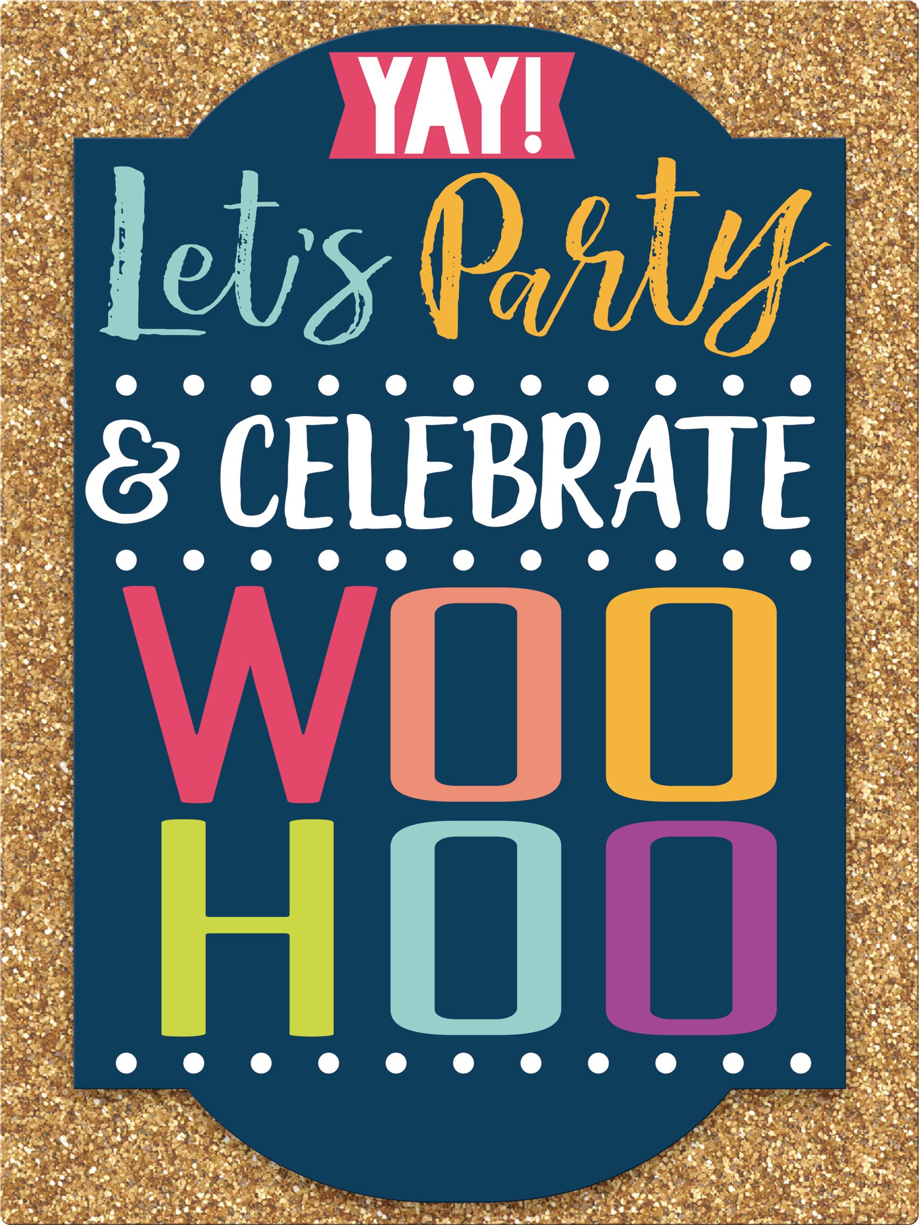 Glitter Gold Sign of the Times Easel Sign | Party City