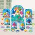 Baby Shark Table Decorating Kit Centerpieces with Confetti, Blue, 12-in ...