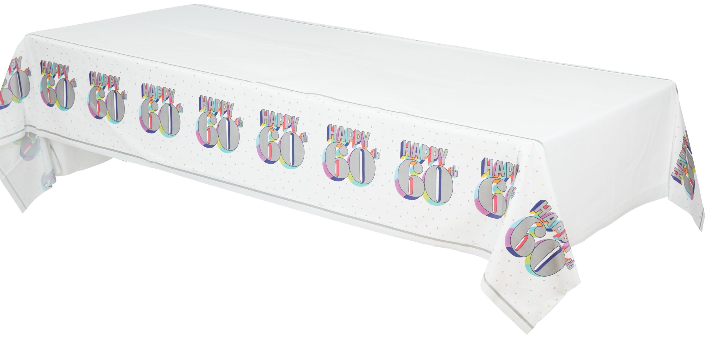 Here's to 60 Birthday Party Table Cover | Party City