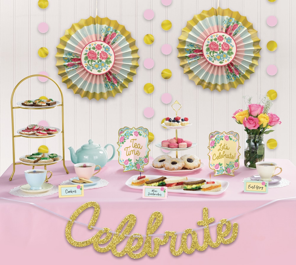 Tea Party Buffet Decorating Kit | Party City