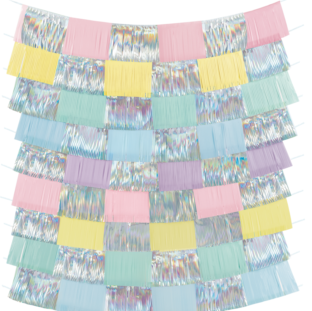 Pretty Pastels Fringe Banners, 9-pk | Party City