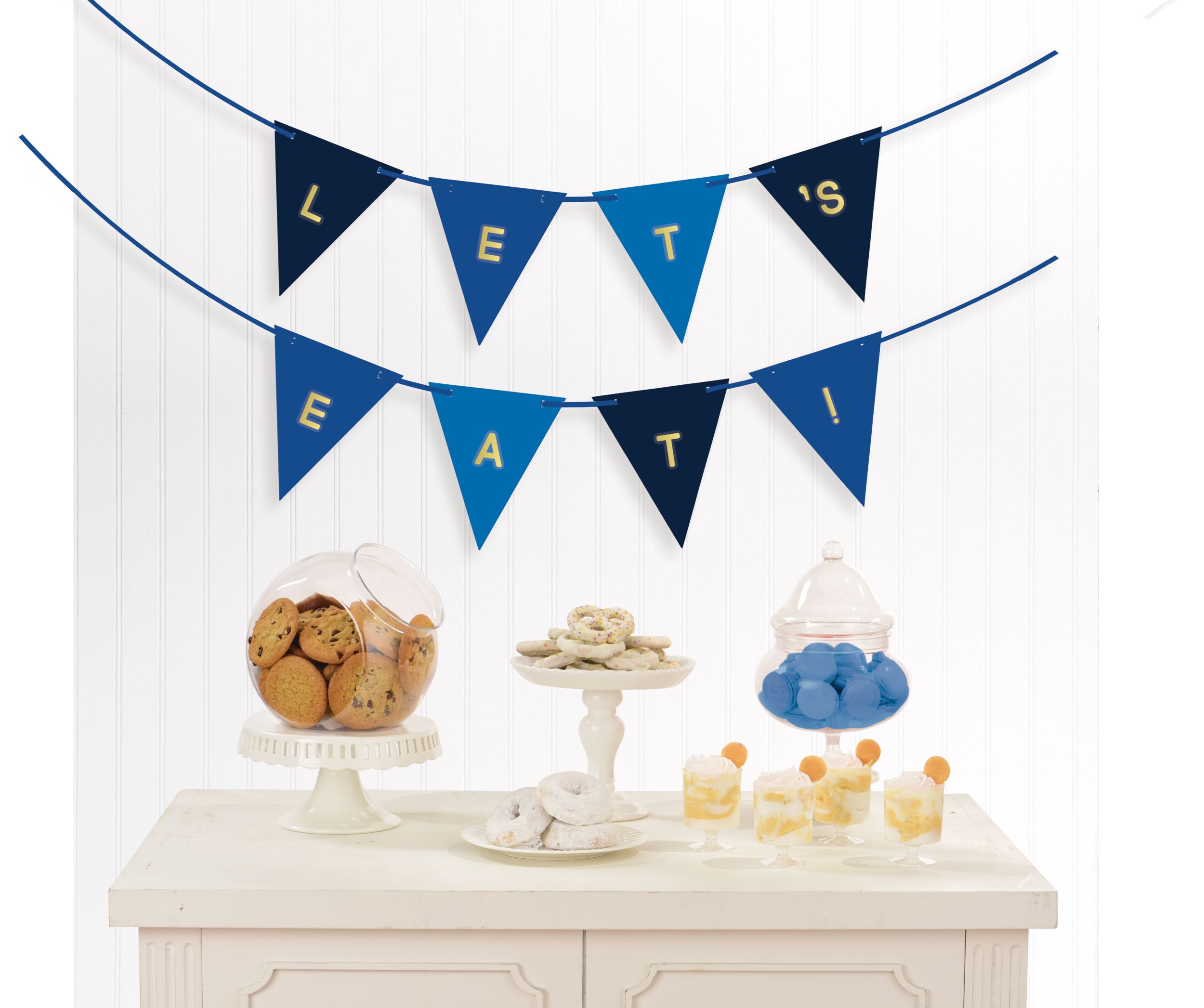 Personalized Royal Blue Pennant Banner | Party City