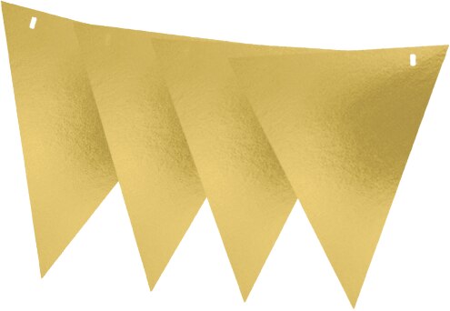 Personalized Gold Pennant Banner | Party City
