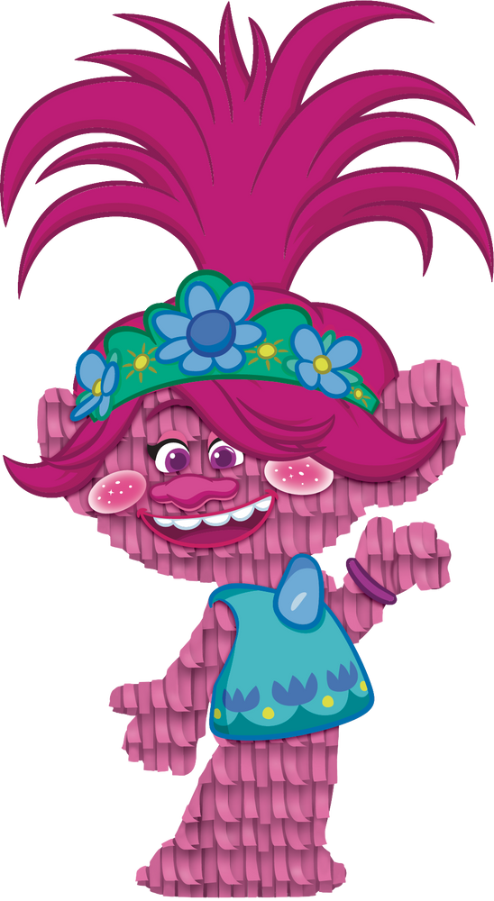 Mini-décoration pinata pour fête d'anniversaire Trolls Tournée mondiale ...