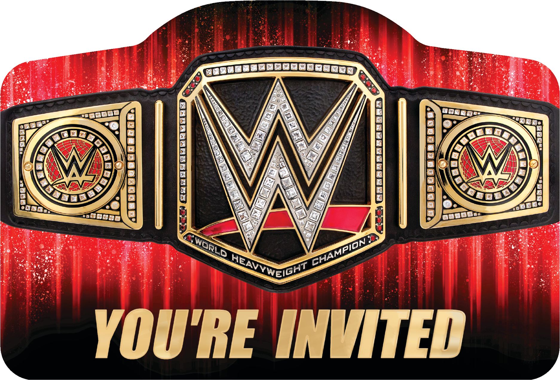 WWE Champion Birthday Party Invitations, 8-pk | Party City