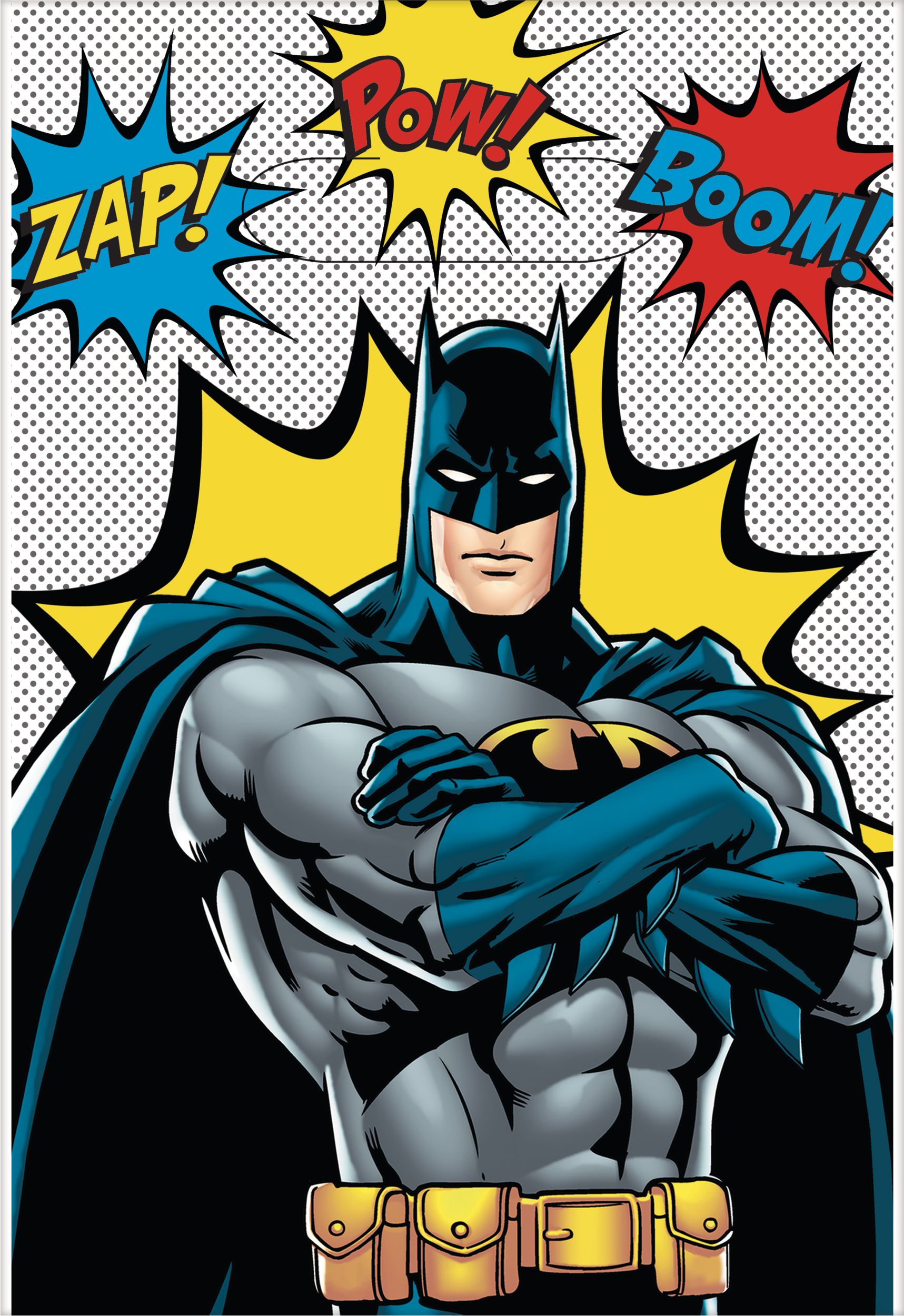 DC Justice League "Zap Pow Boom" Batman Paper Gift Bags, Blue/Red ...