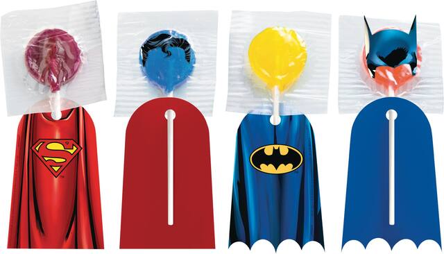Batman & Superman Lollipop Capes, Red/Blue, 16-pk, for Birthday/Party ...