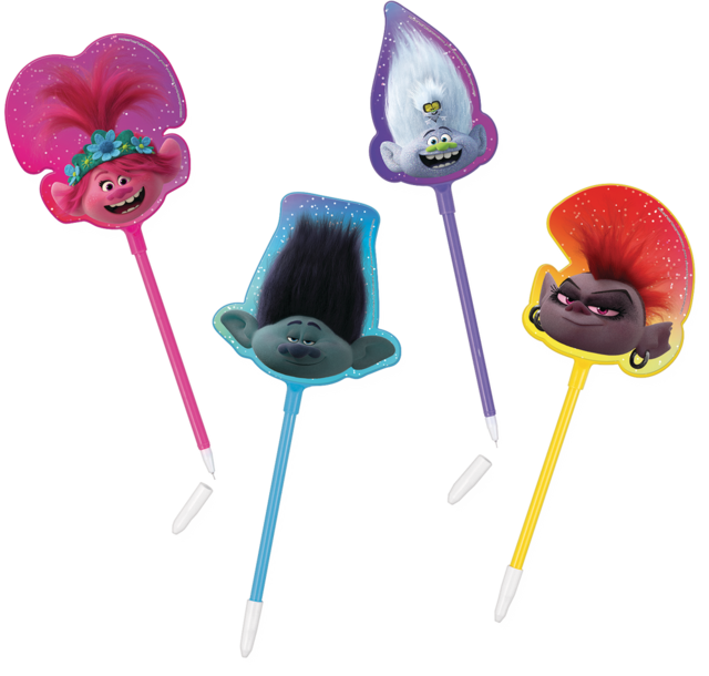 Trolls World Tour Pens for Birthday Party Favours, 8-pk | Party City