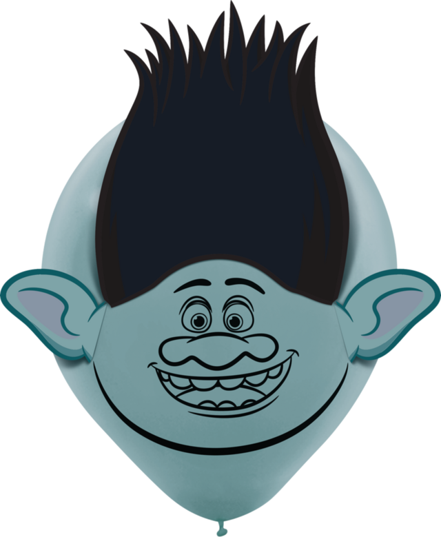 Trolls World Tour Birthday Party Latex Balloon Decoration Kit, 6-pk ...