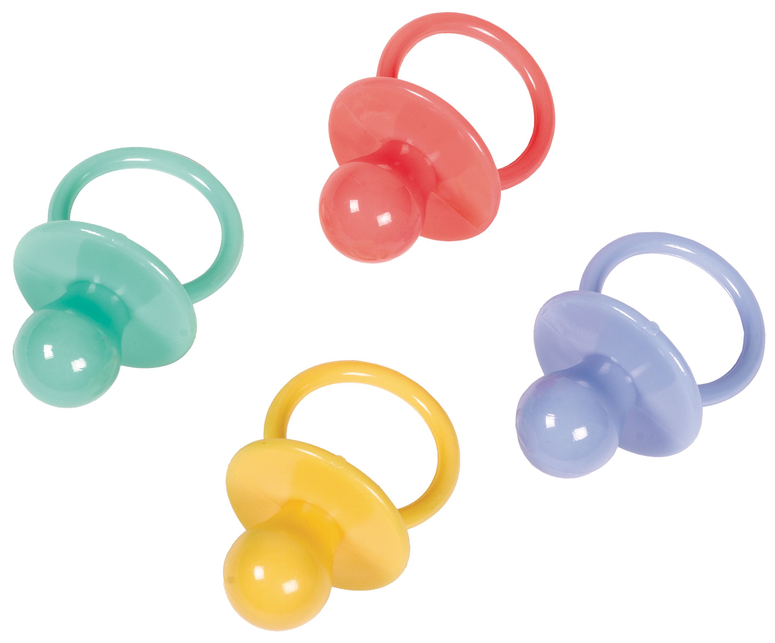 Multicolour Pacifier Baby Shower Favour Charms, 8-pc | Party City