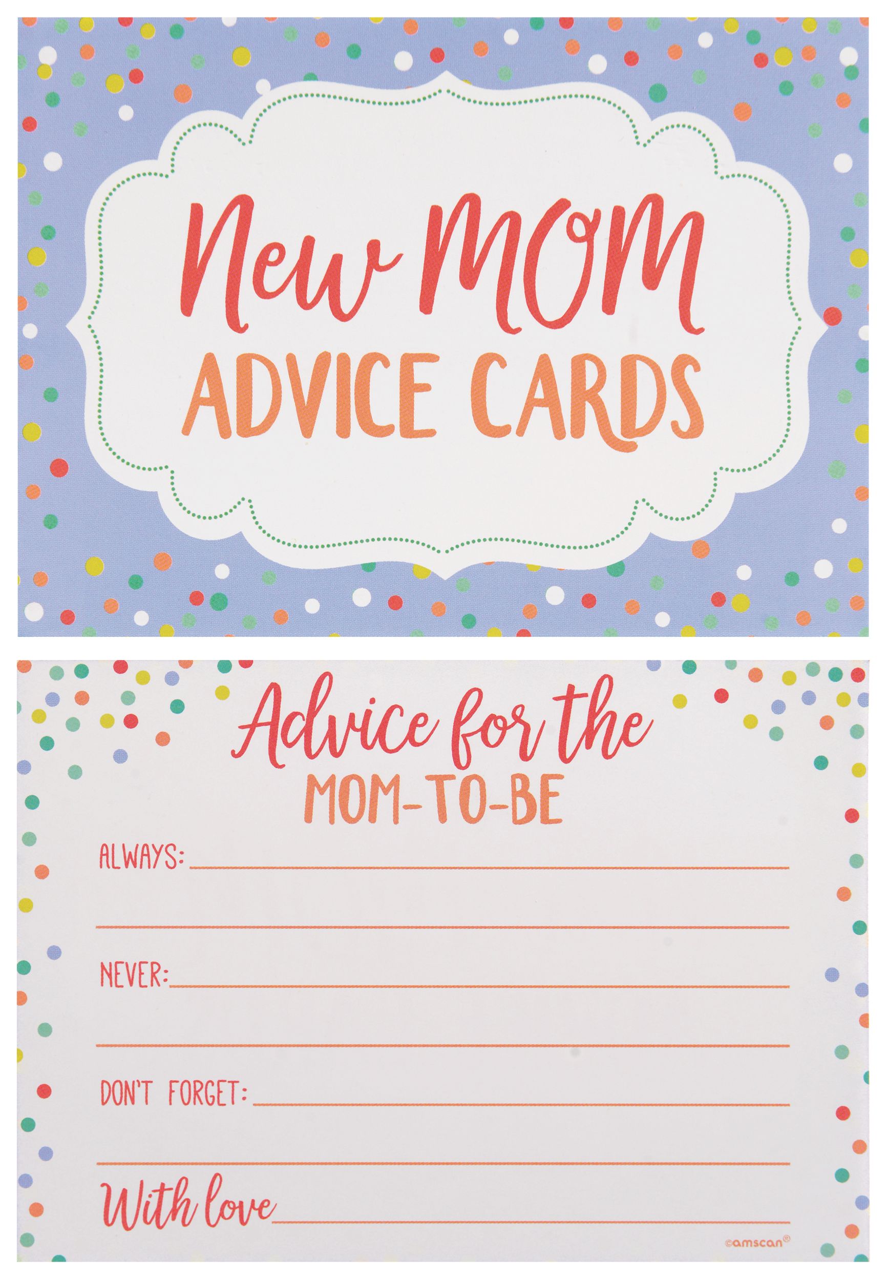 Pastel Dots New Mom Advice Cards. 24-pk | Canadian Tire