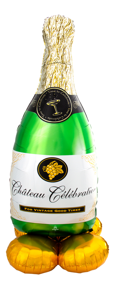 Ballon en aluminium satiné bouteille de champagne For Vintage Good ...