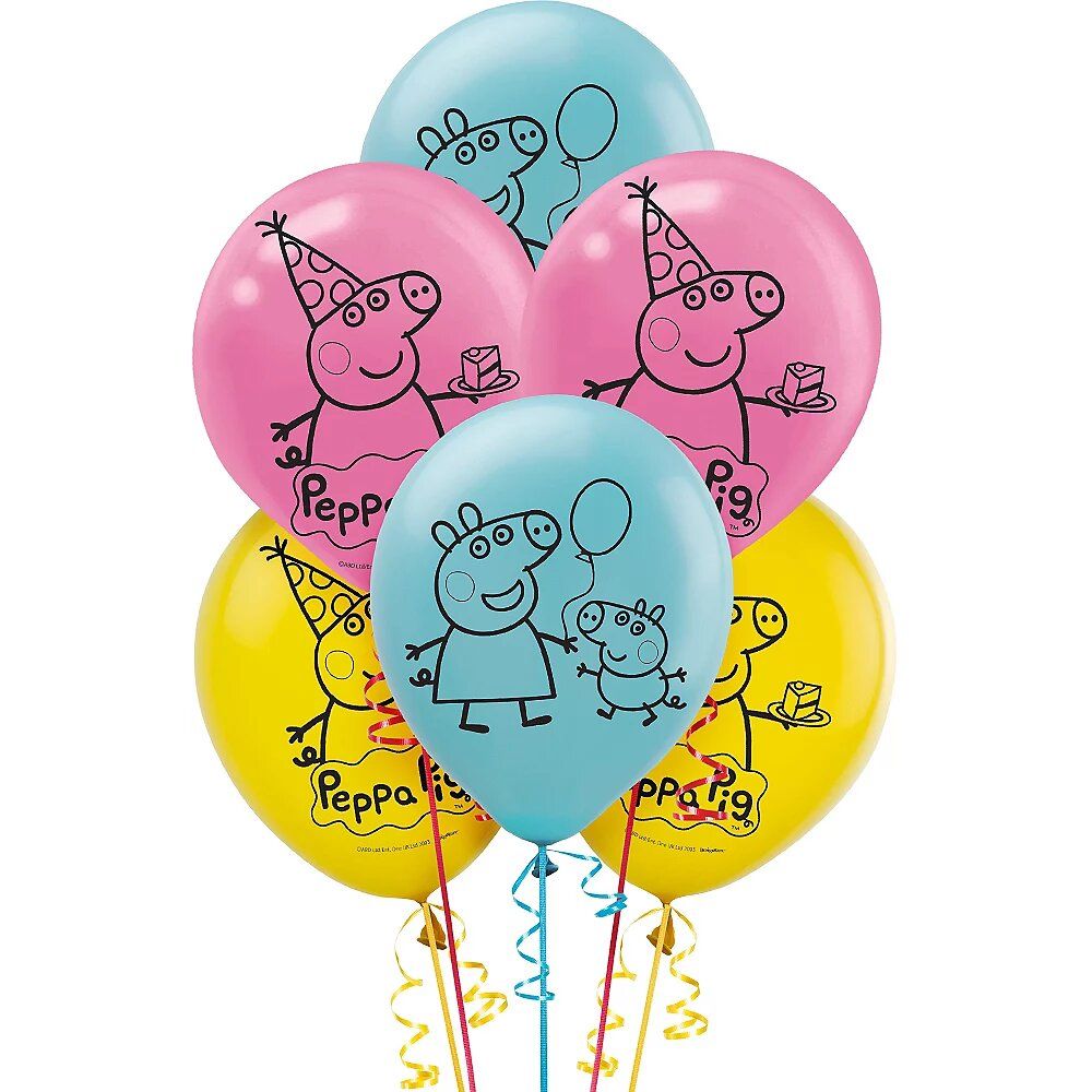 Peppa Pig Latex Print Balloons, 6-pk | Party City