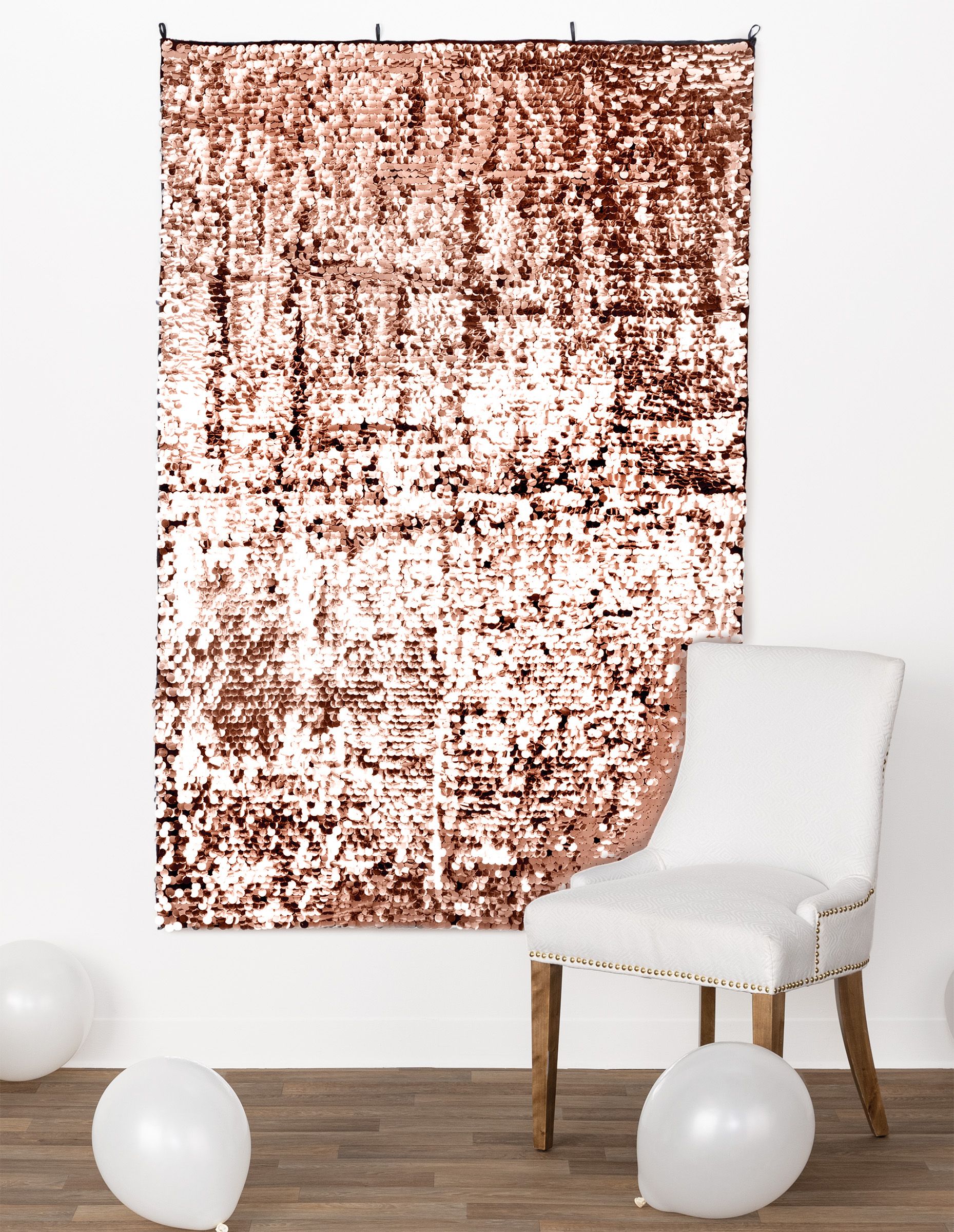 Sequin Scene Setter Background Decoration, Rose Gold, 6.6-in, for ...
