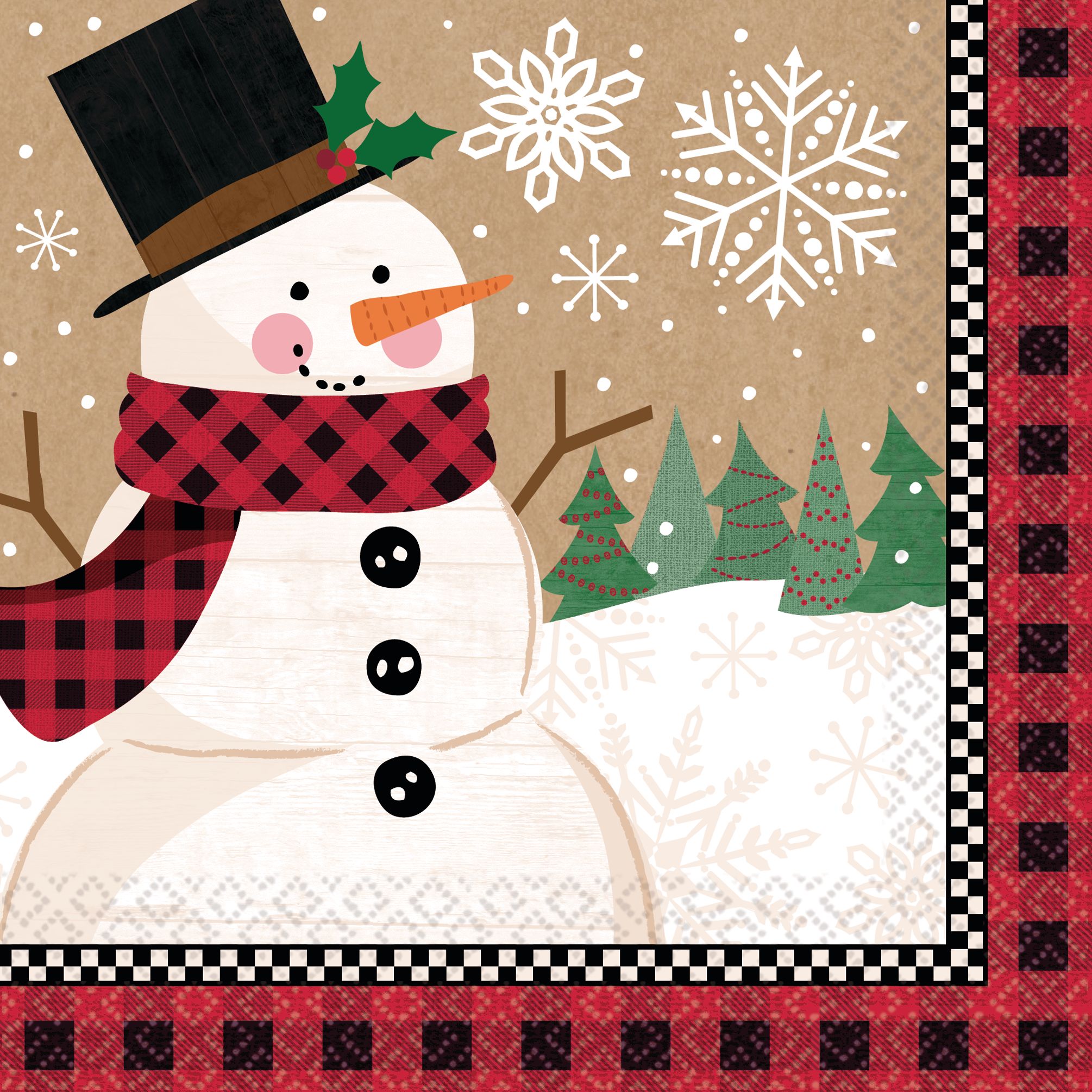 Winter Wonder Snowman Lunch Napkins, 16-pk | Party City