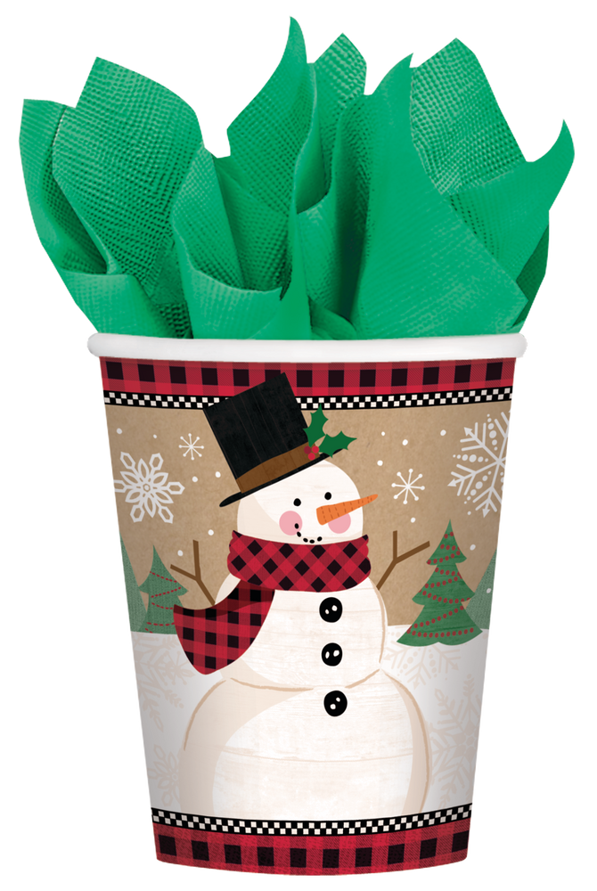 Winter Wonder Snowman Cups, 8-pk | Party City