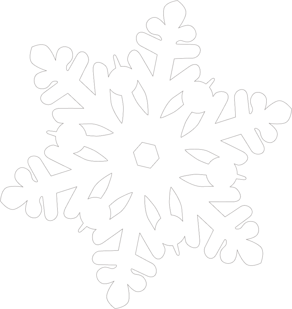Glitter Snowflake Cutouts, 20-pc | Party City