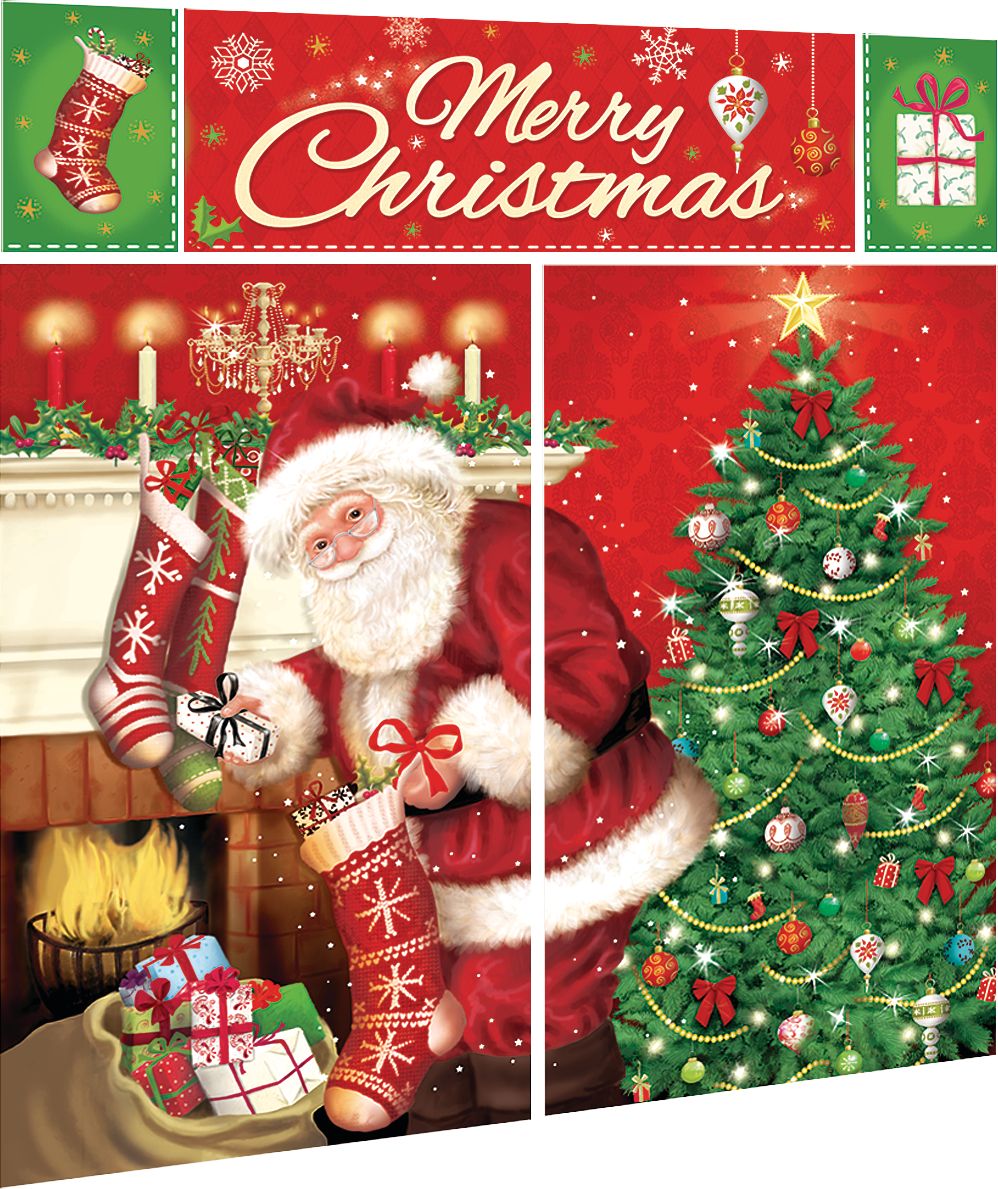 Santa Claus Scene Setters, 5-pc | Party City