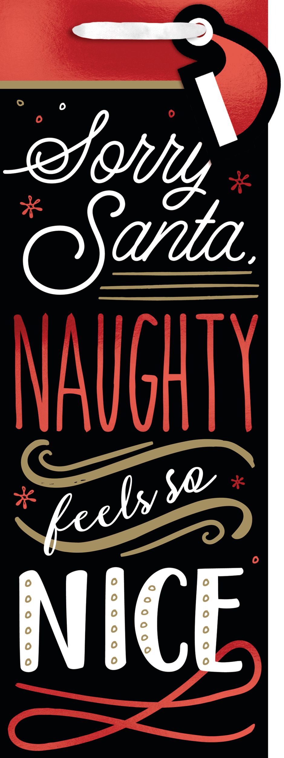 Sorry Santa Bottle Bag | Party City