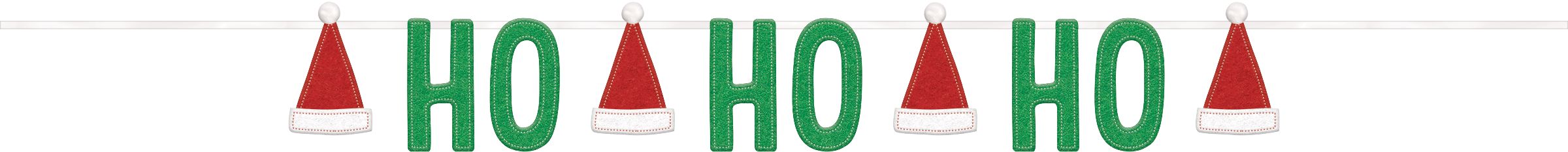 HO HO HO Felt Christmas Banner | Party City