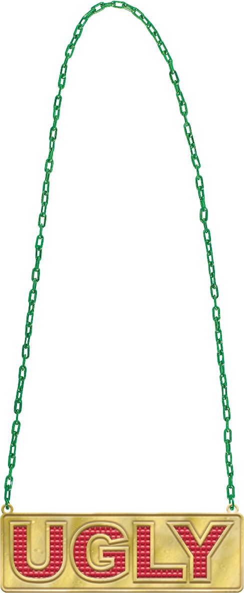 Ugly Pendant Chain Link Necklace | Party City