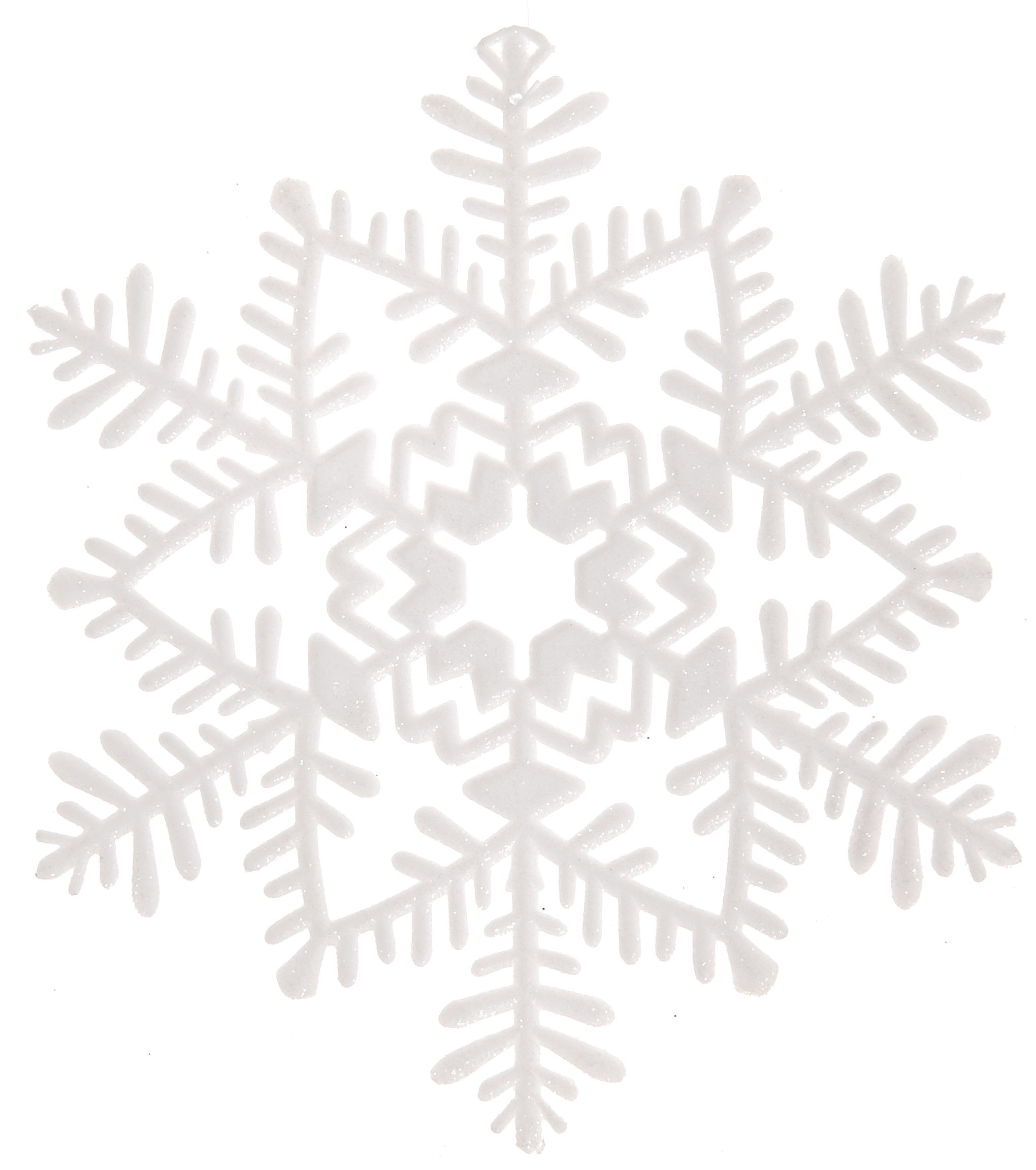 Small Glitter White Snowflake | Party City