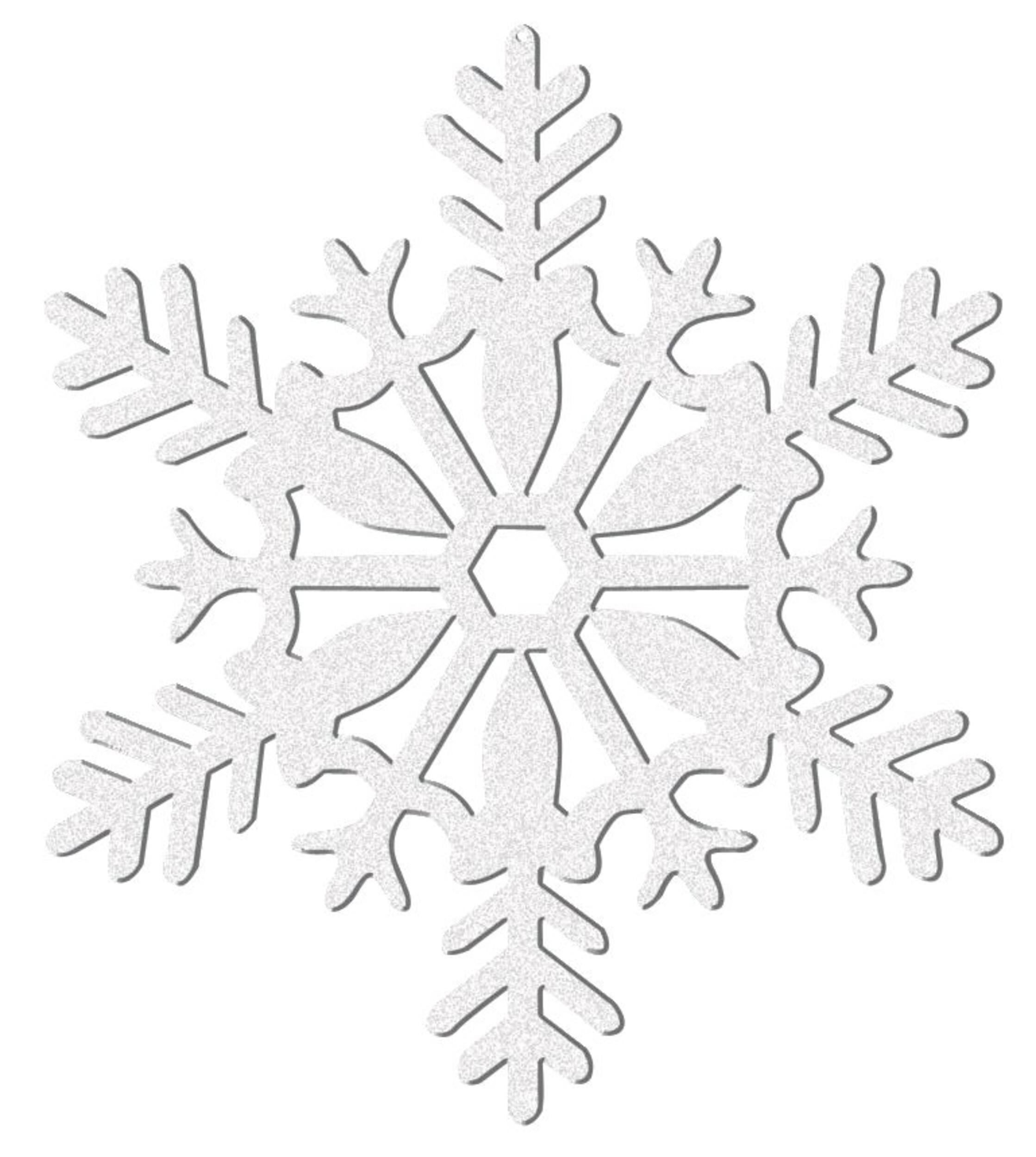 Glitter White Snowflake Decoration | Party City