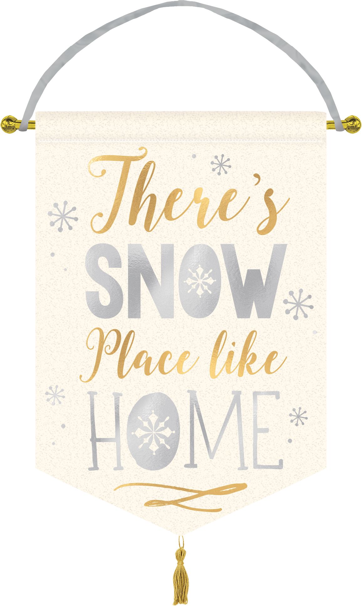Snow Place Like Home Fabric Sign | Party City