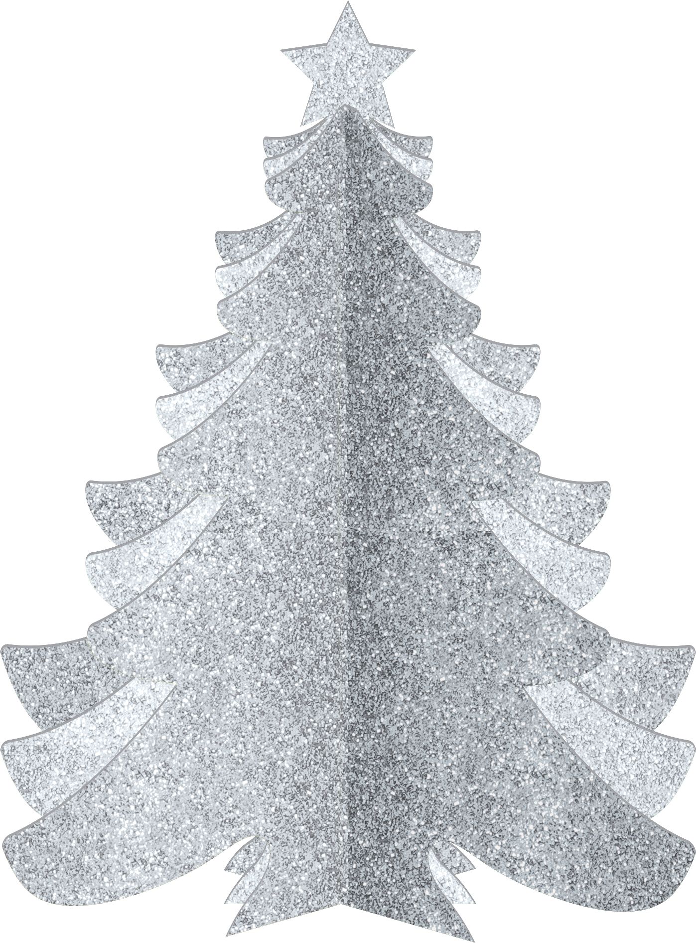 Glitter Silver Christmas Tree | Party City