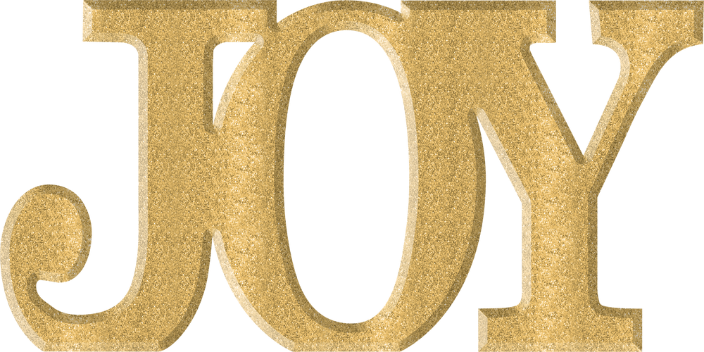 Glitter Gold Joy Sign | Party City