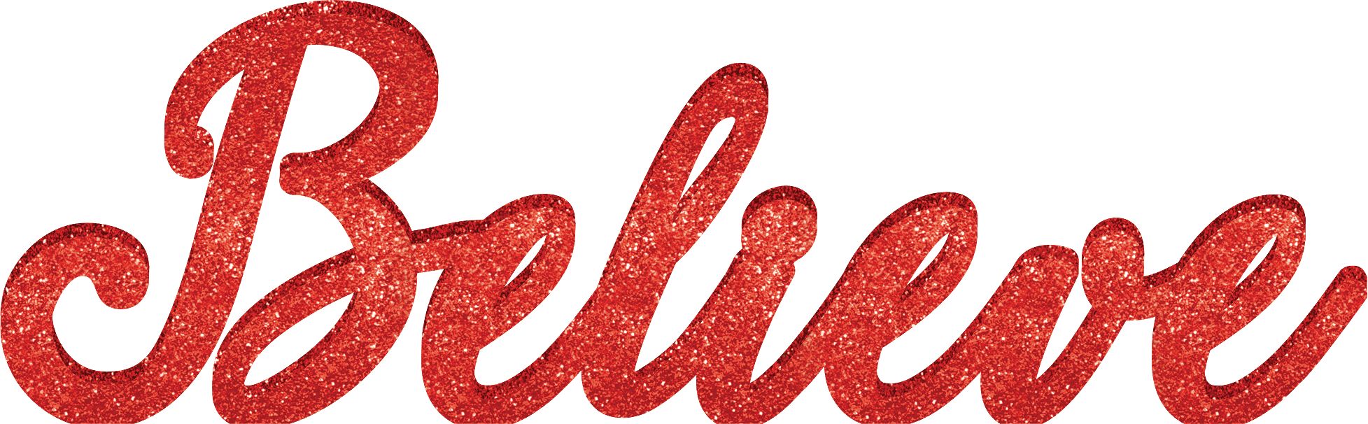 "Believe" Standing Block Sign Table Centerpiece Decoration, Red, 14.75 ...