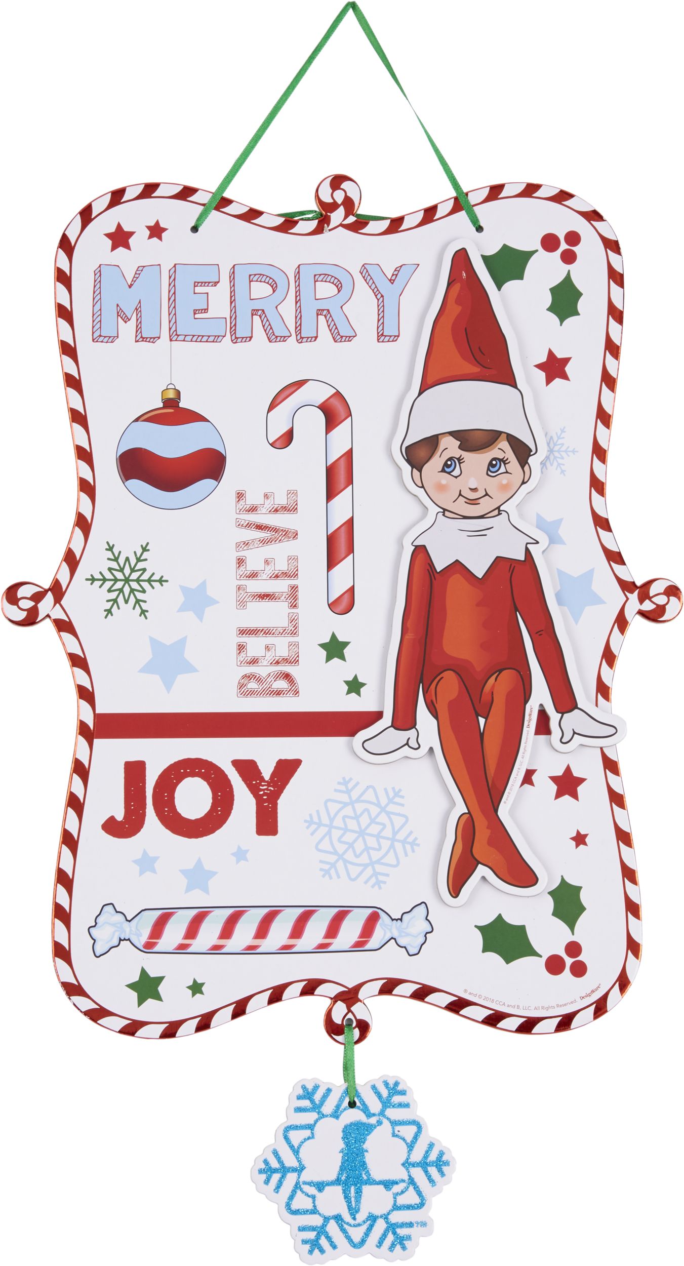 Christmas Elf on the Shelf Hanging Sign | Party City