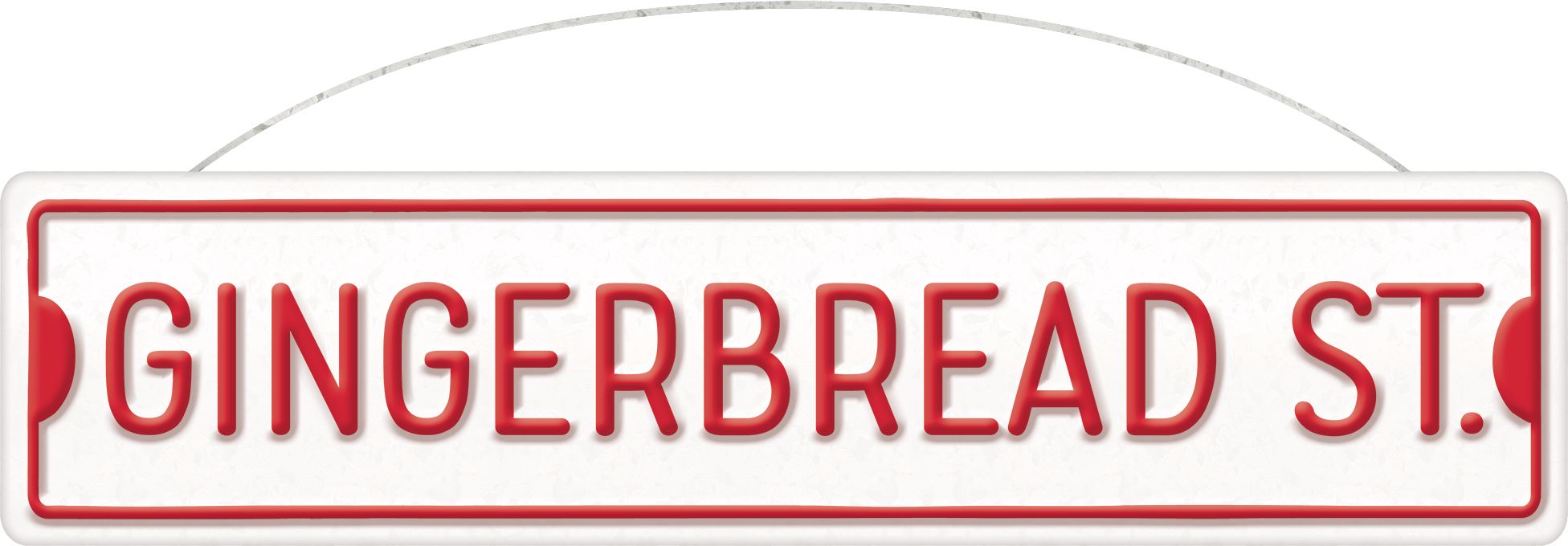 Gingerbread St Metal Sign | Party City