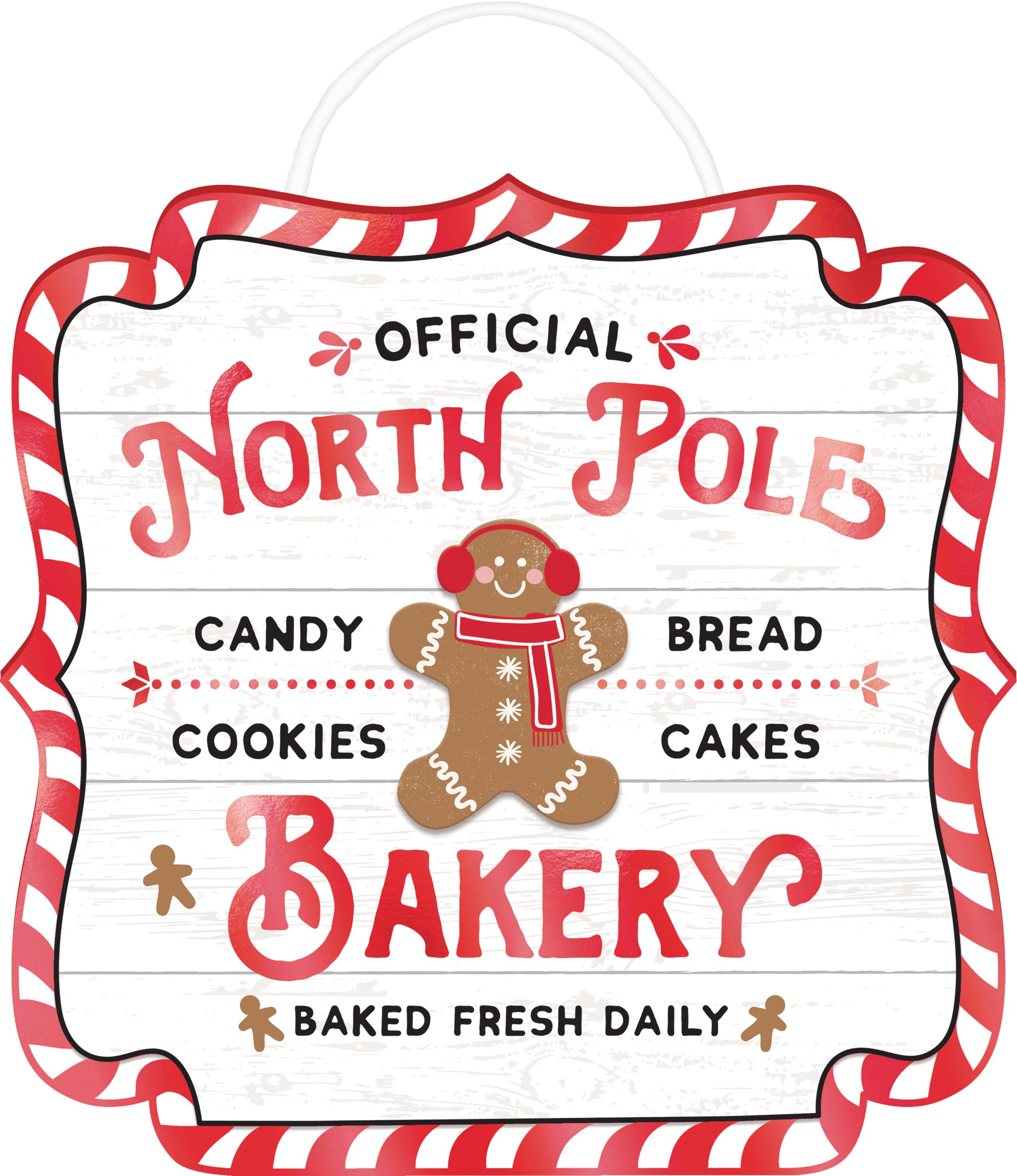 North Pole Bakery Easel Sign | Party City