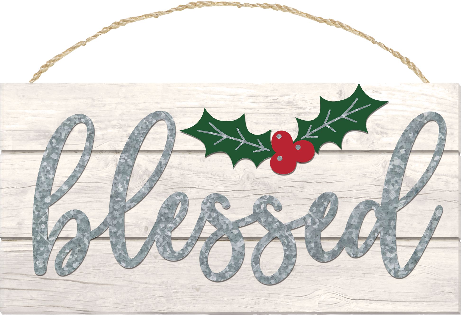 Rustic Blessed Holiday Sign | Party City