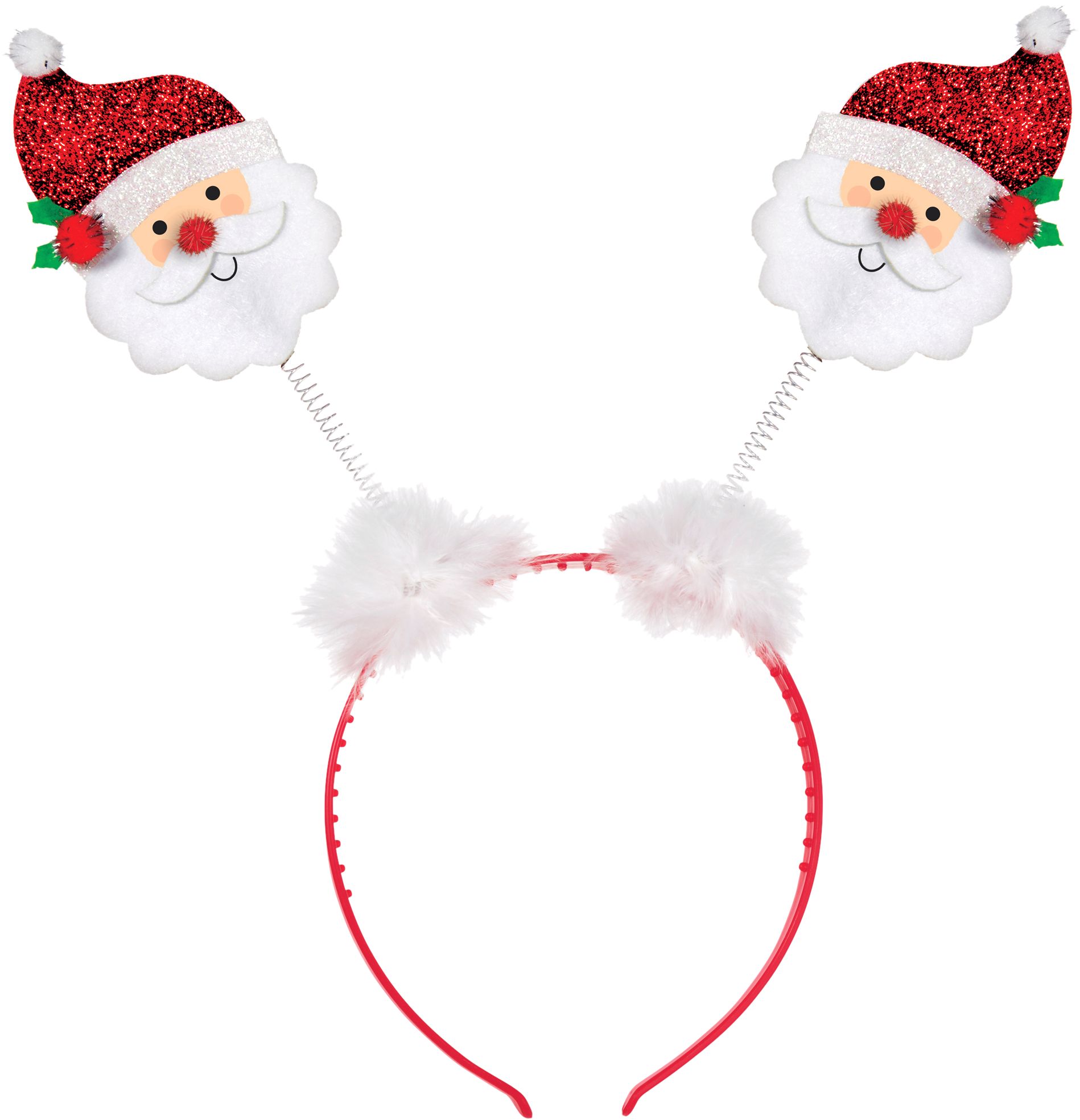 Santa Headband Bopper, Adult, One Size | Party City