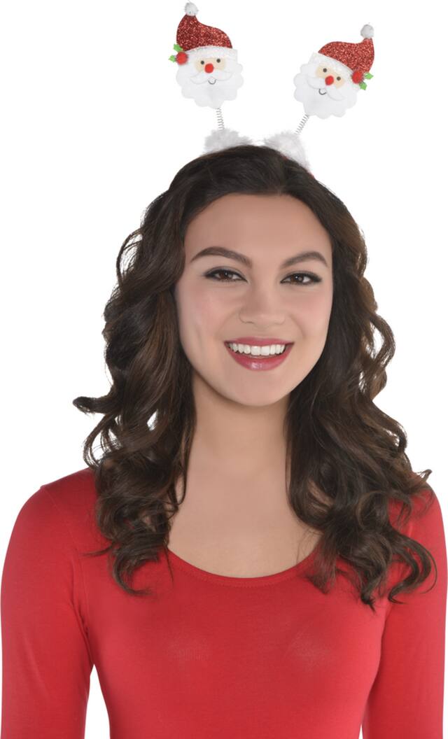 Santa Headband Bopper, Adult, One Size | Party City