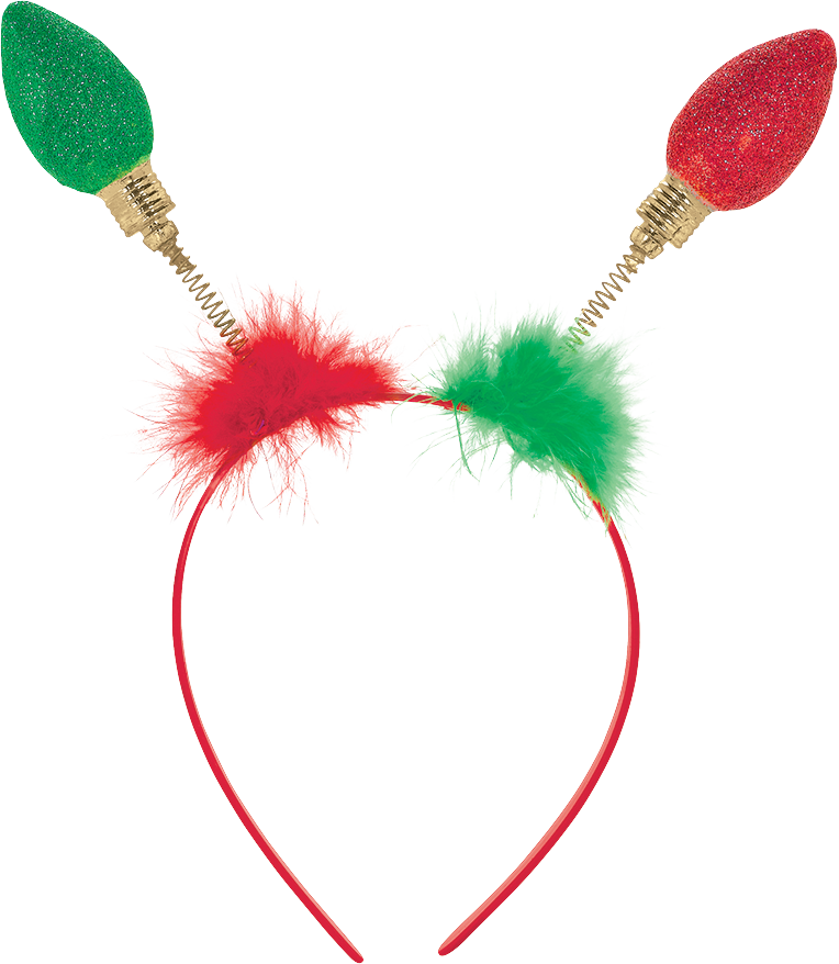 Glitter Christmas Lights Head Bopper | Party City