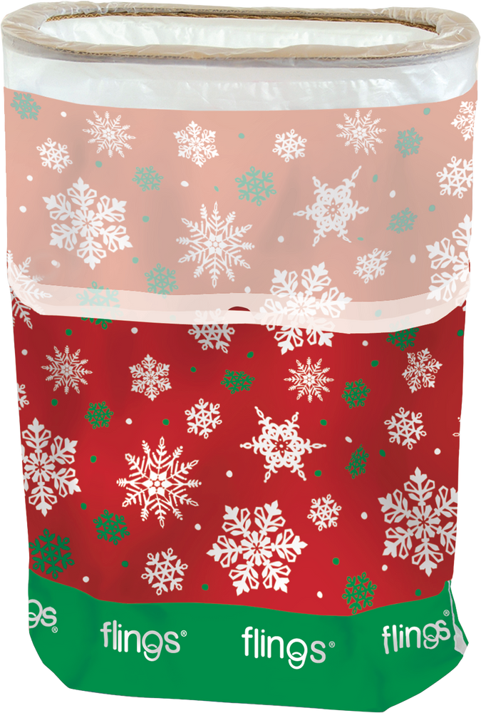 Poubelle pop-up flocon de neige | Party City