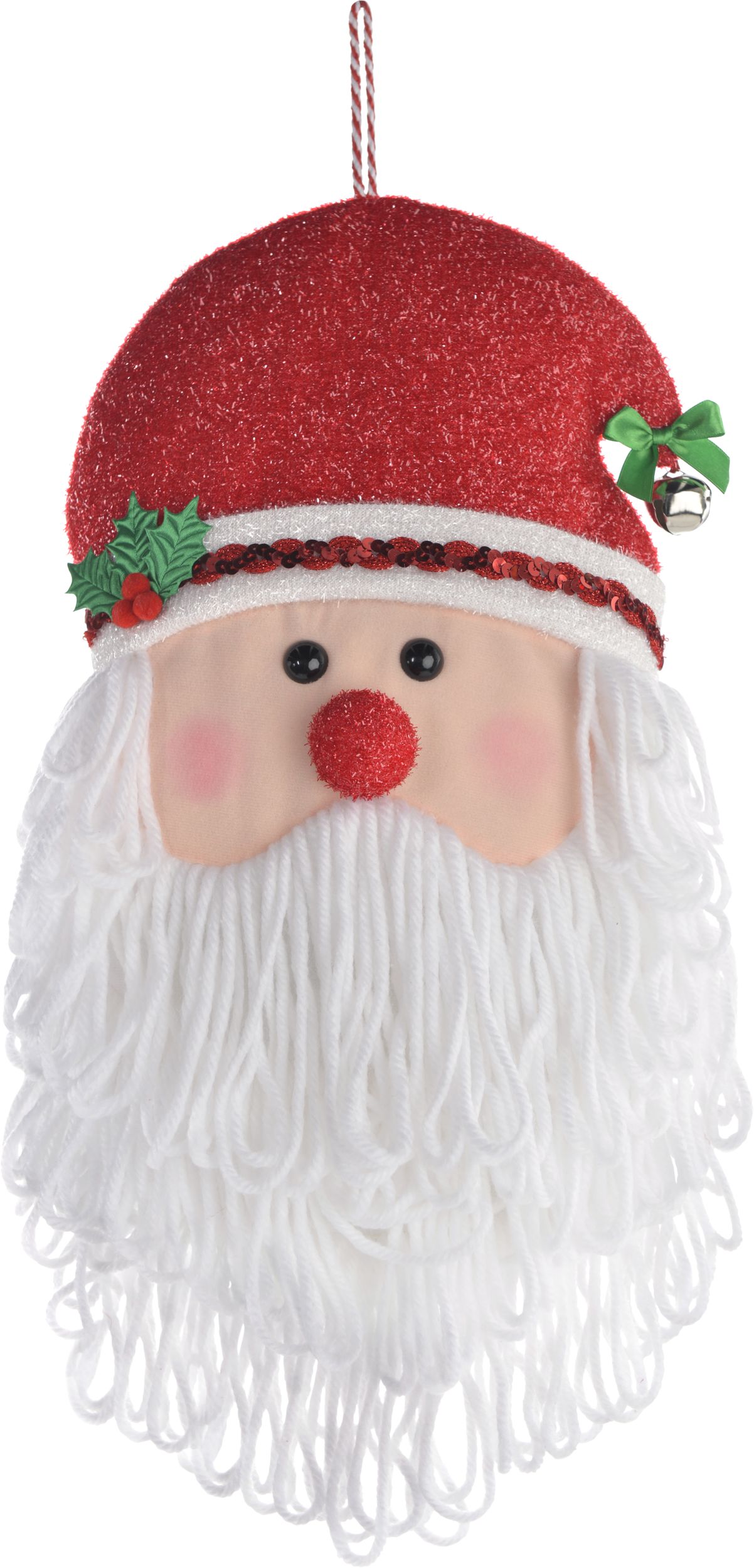 Santa Hanging Sign Decorations, Red, 21-in, for Christmas | Party City