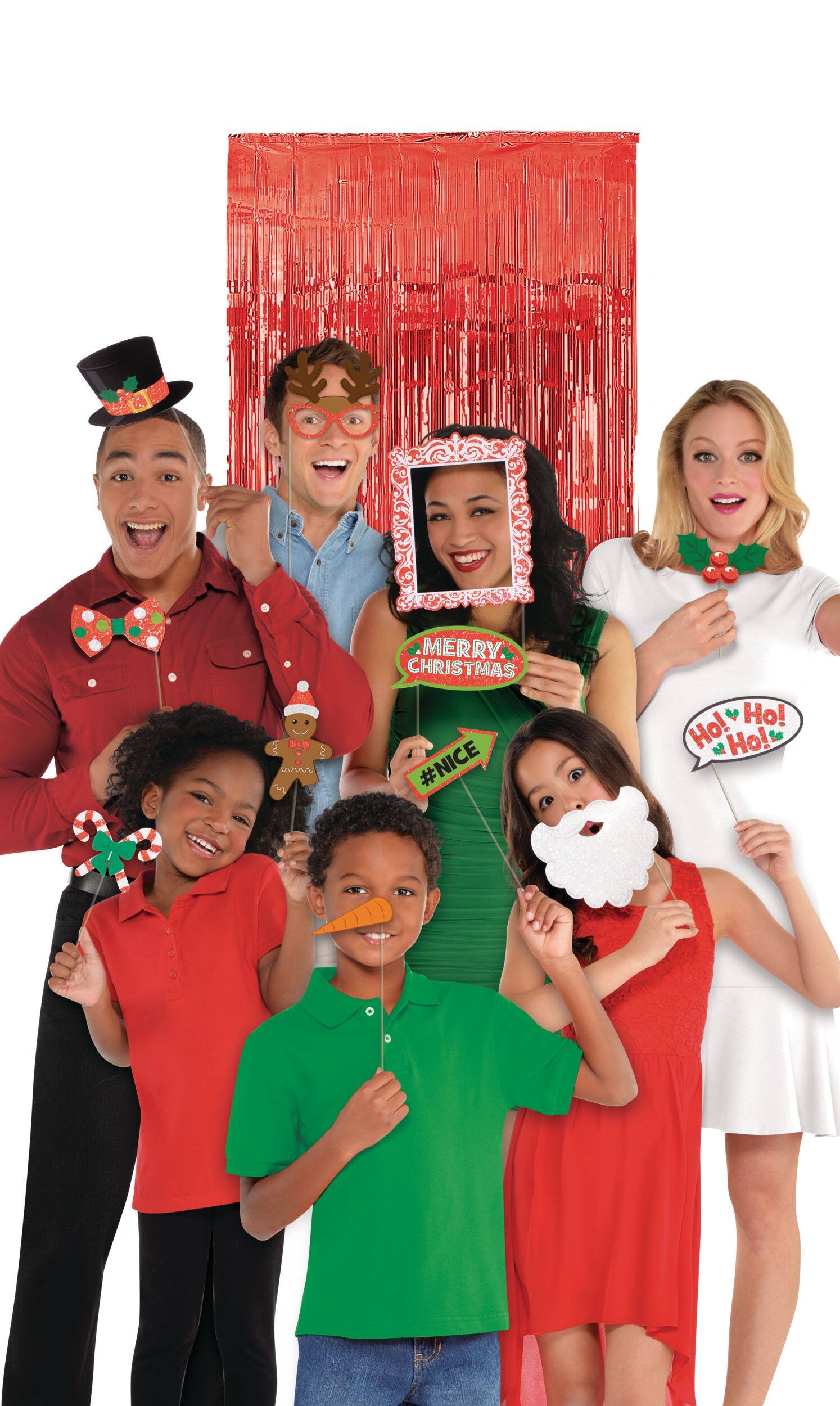 Christmas Photo Booth Props, 21-pc | Party City