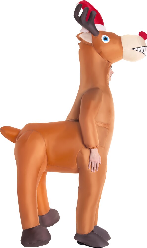 Adult Inflatable Christmas Reindeer Costume | Party City